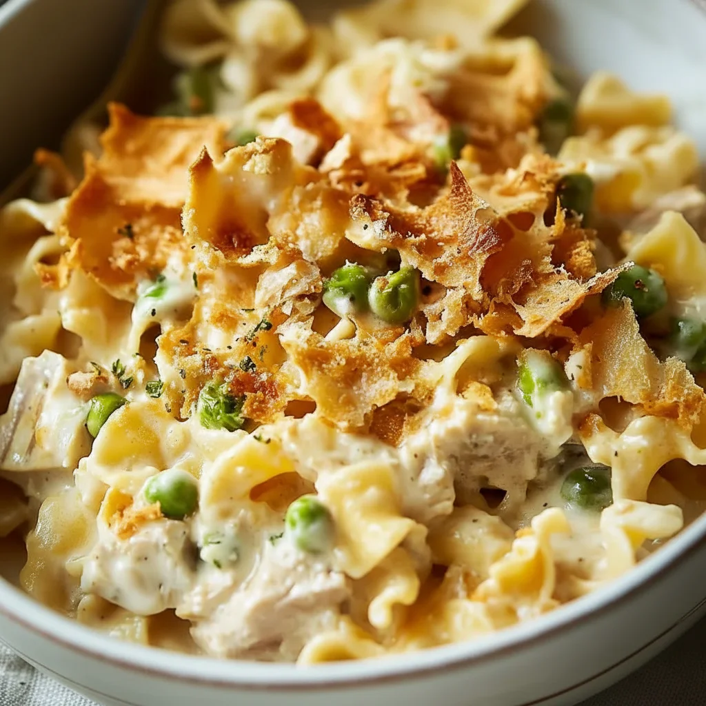 Creamy Tuna Noodle Casserole - kira Recipes